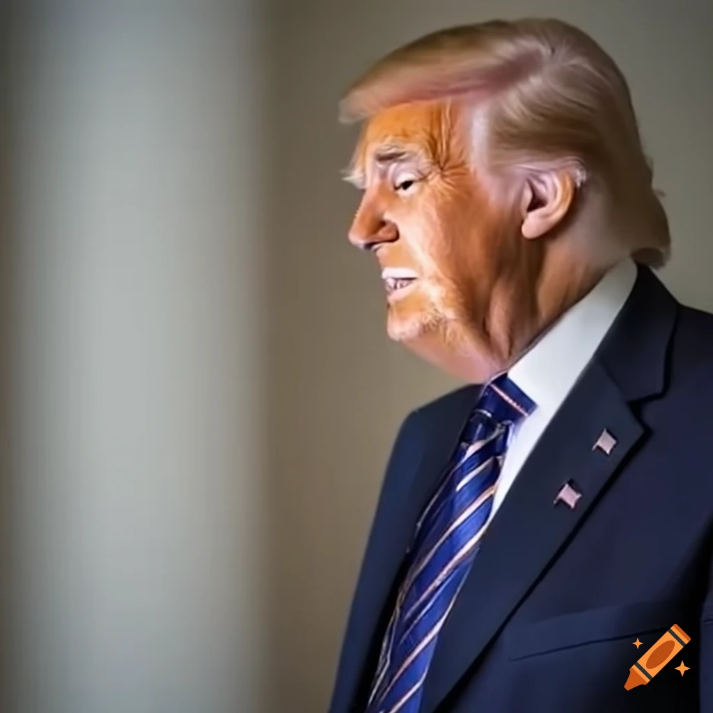 Portrait of Donald Trump on Craiyon