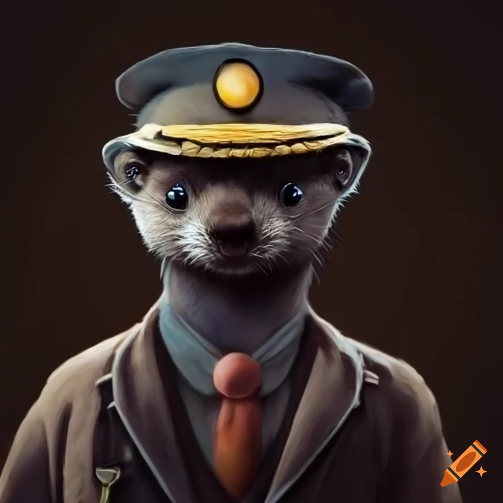 Funny image of captain stoat on Craiyon