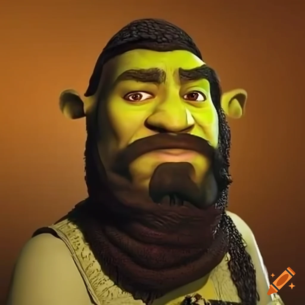 Funny image of taliban shrek on Craiyon