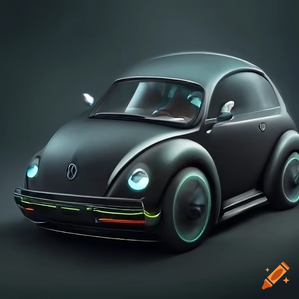 Volkswagen buzz.id car on Craiyon