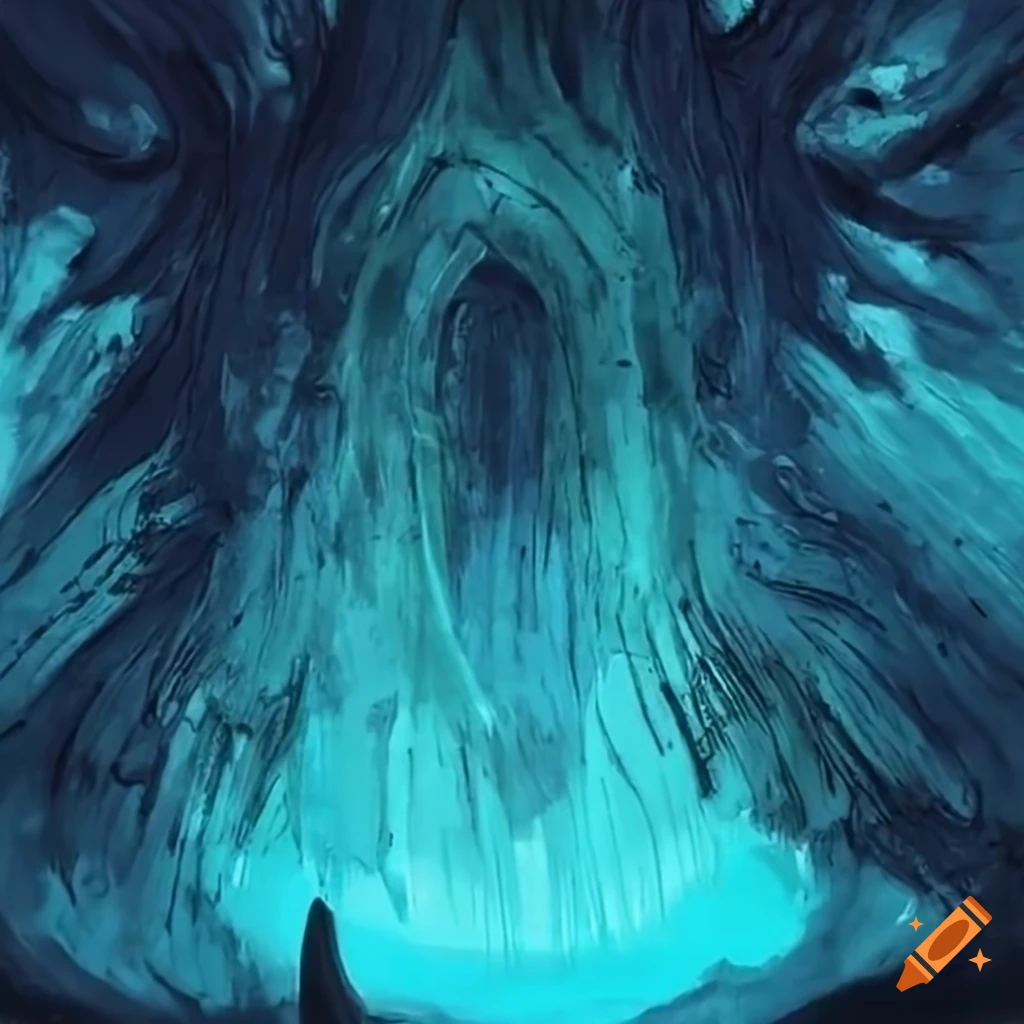 Abstract artwork titled 'echoes abyss' on Craiyon