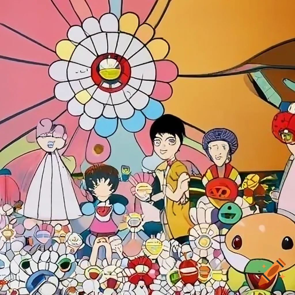 Collaborative supermarionation artwork by chris ware, takashi murakami ...