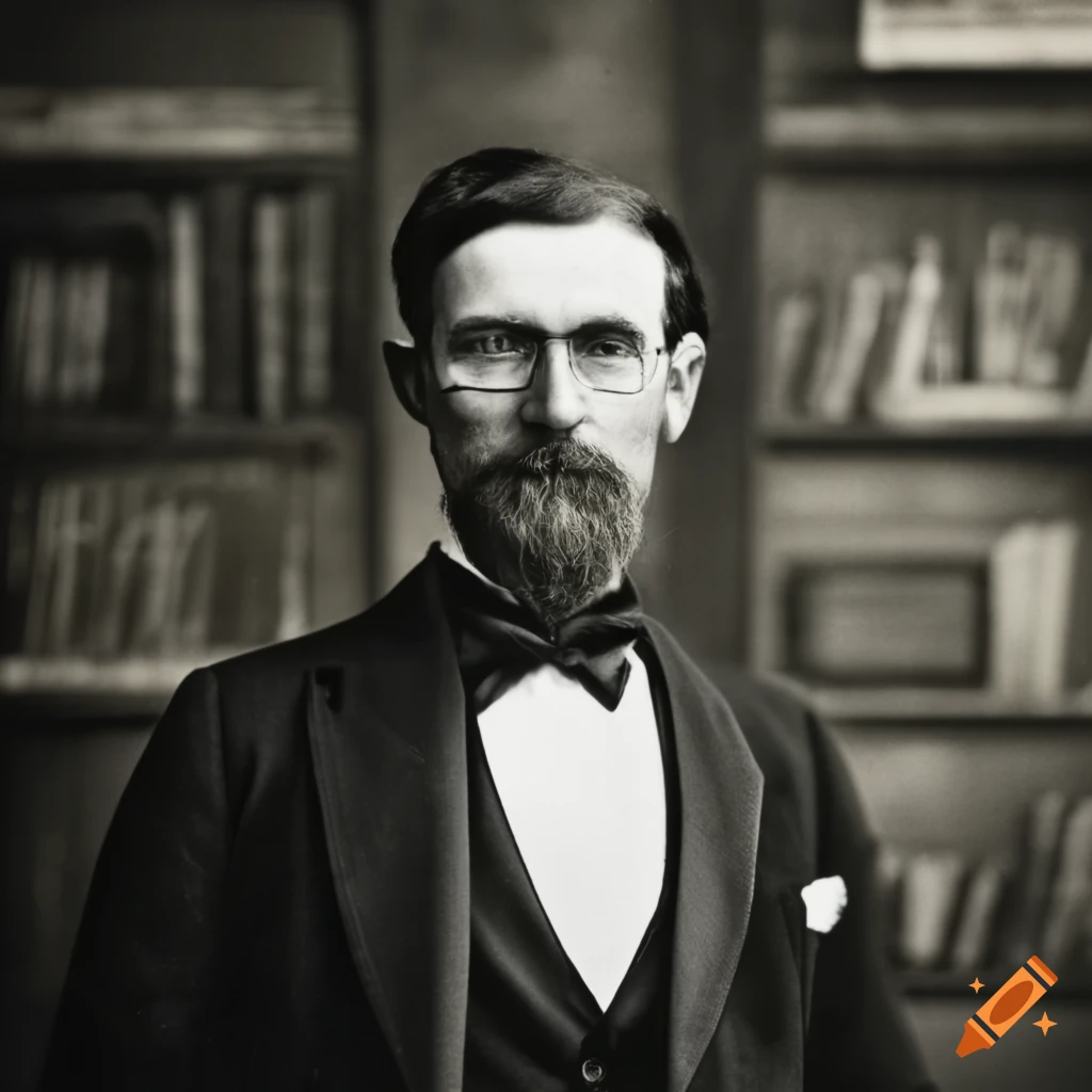 Black and white portrait of a distinguished man in tuxedo on Craiyon