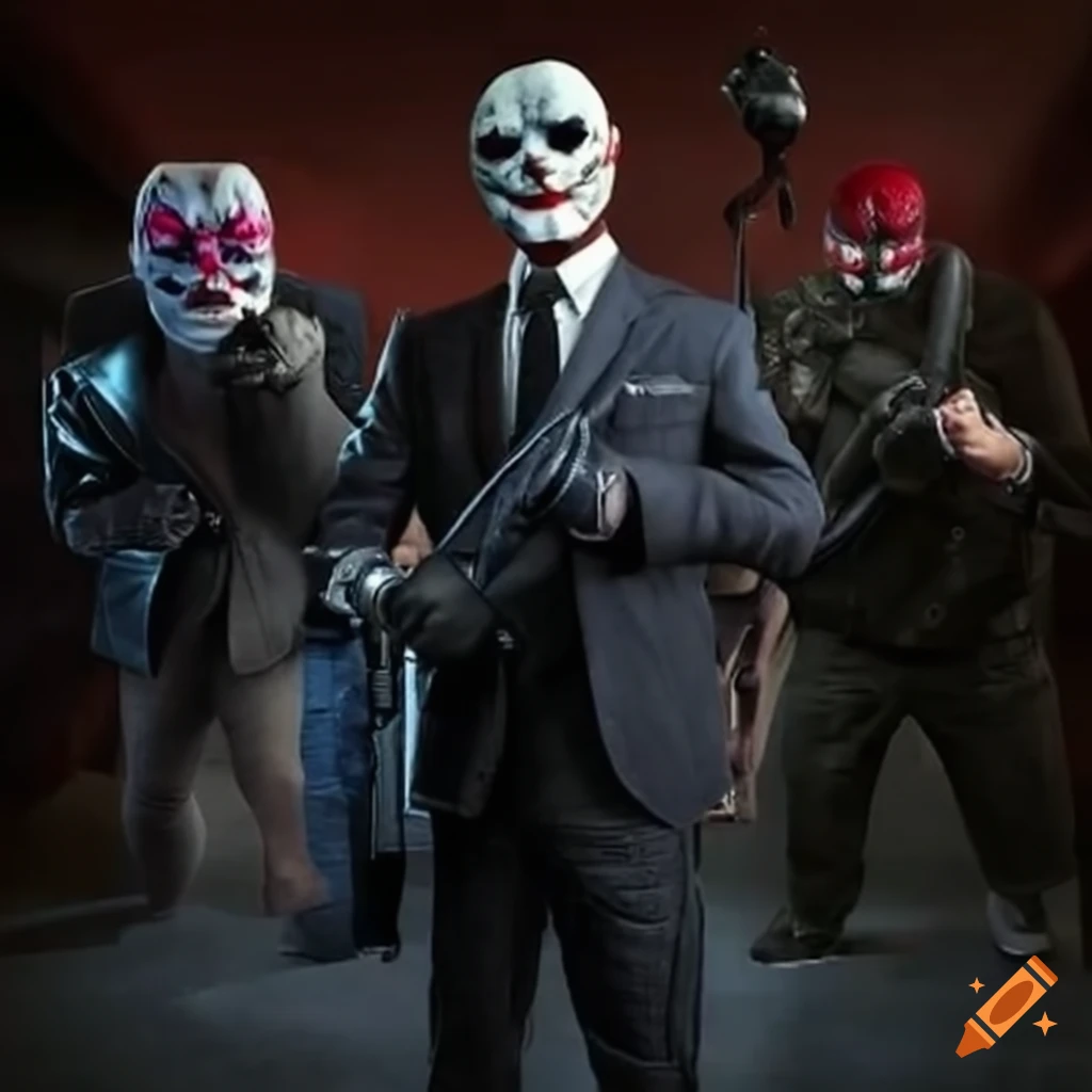 Payday the heist panic room on Craiyon