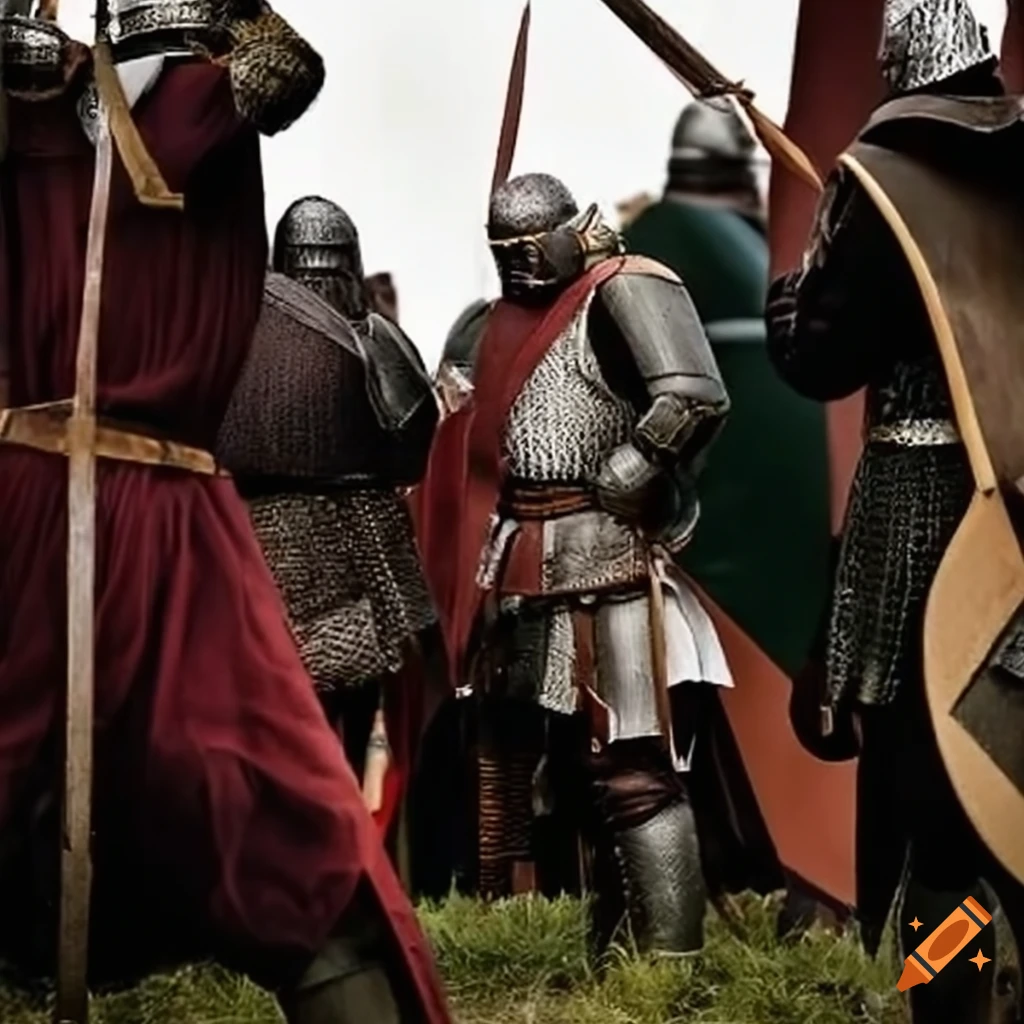 Albanian medieval army on Craiyon