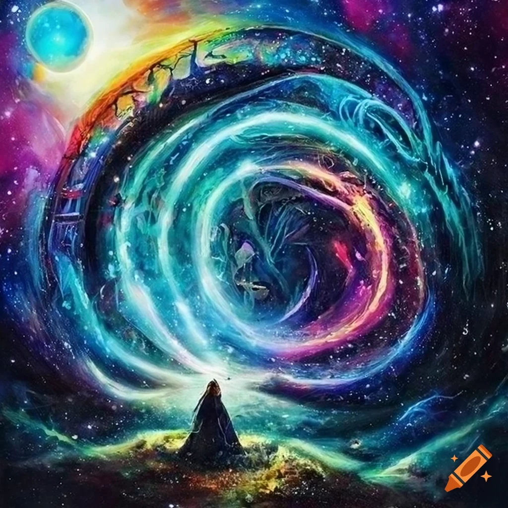 Cosmic snake face profile in a galaxy on Craiyon