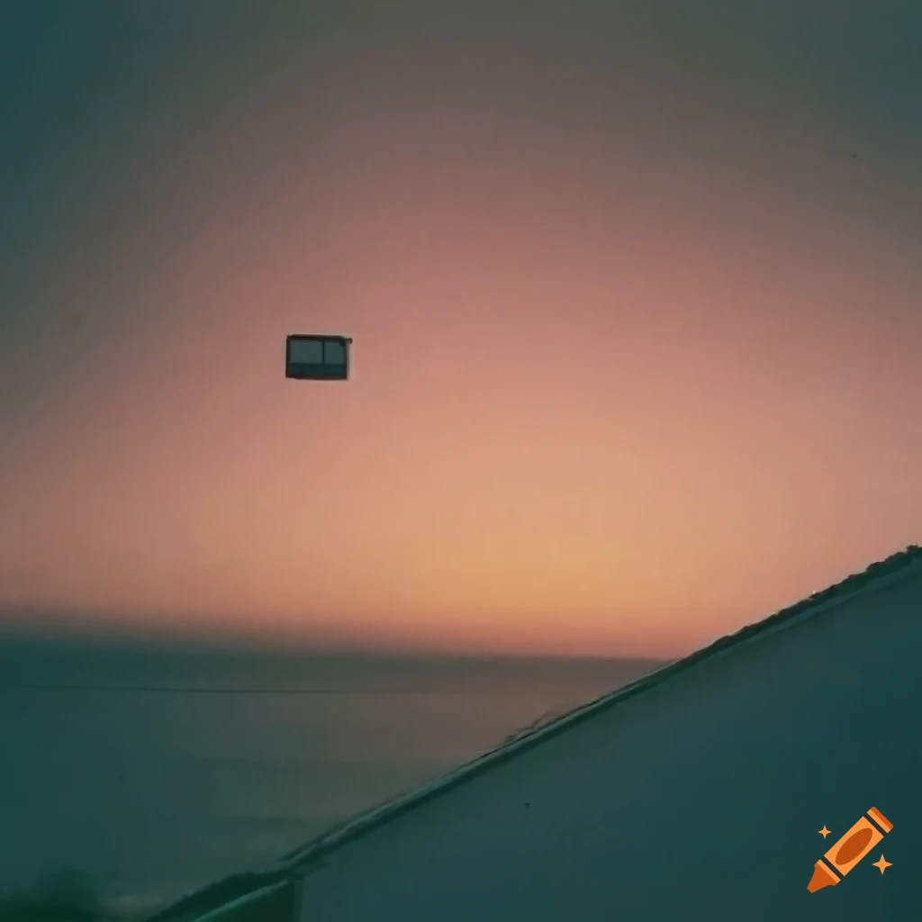 Infinite field with a house in a nostalgic 70s aesthetic on Craiyon