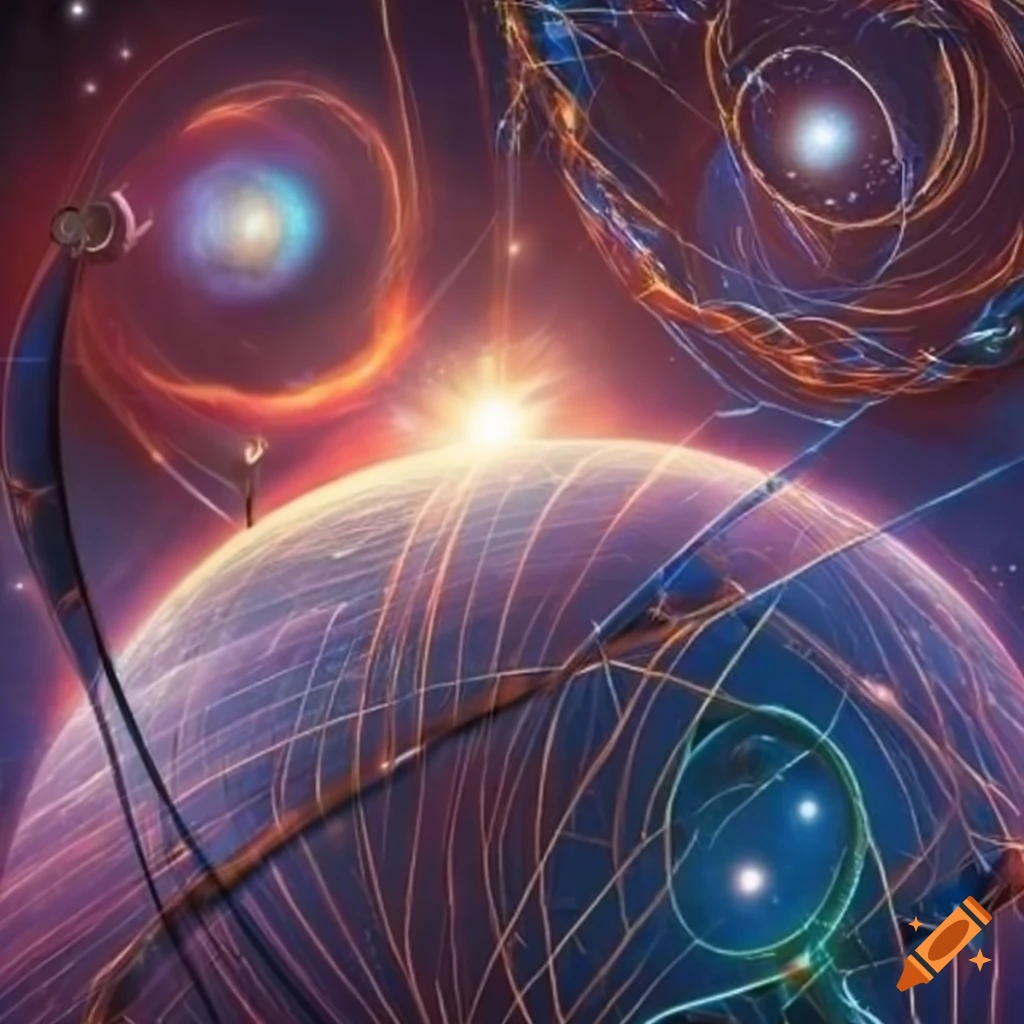 Image depicting the amplituhedron in classical and quantum spacetime on Craiyon