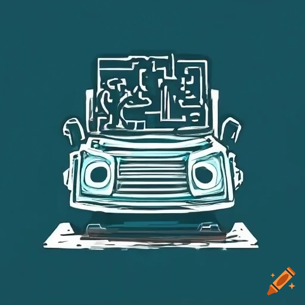 Vehicle-shaped maze on Craiyon