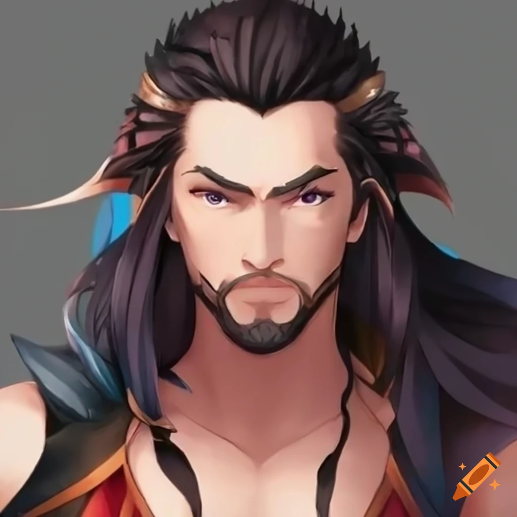 Original character artwork of a middle-aged man in fantasy attire on ...