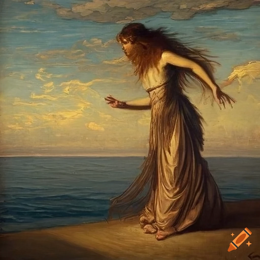 An impressionism painting of the muses on Craiyon