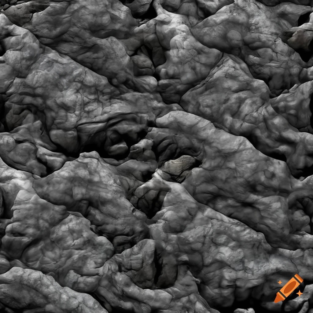 Grayscale seamless rock texture on Craiyon