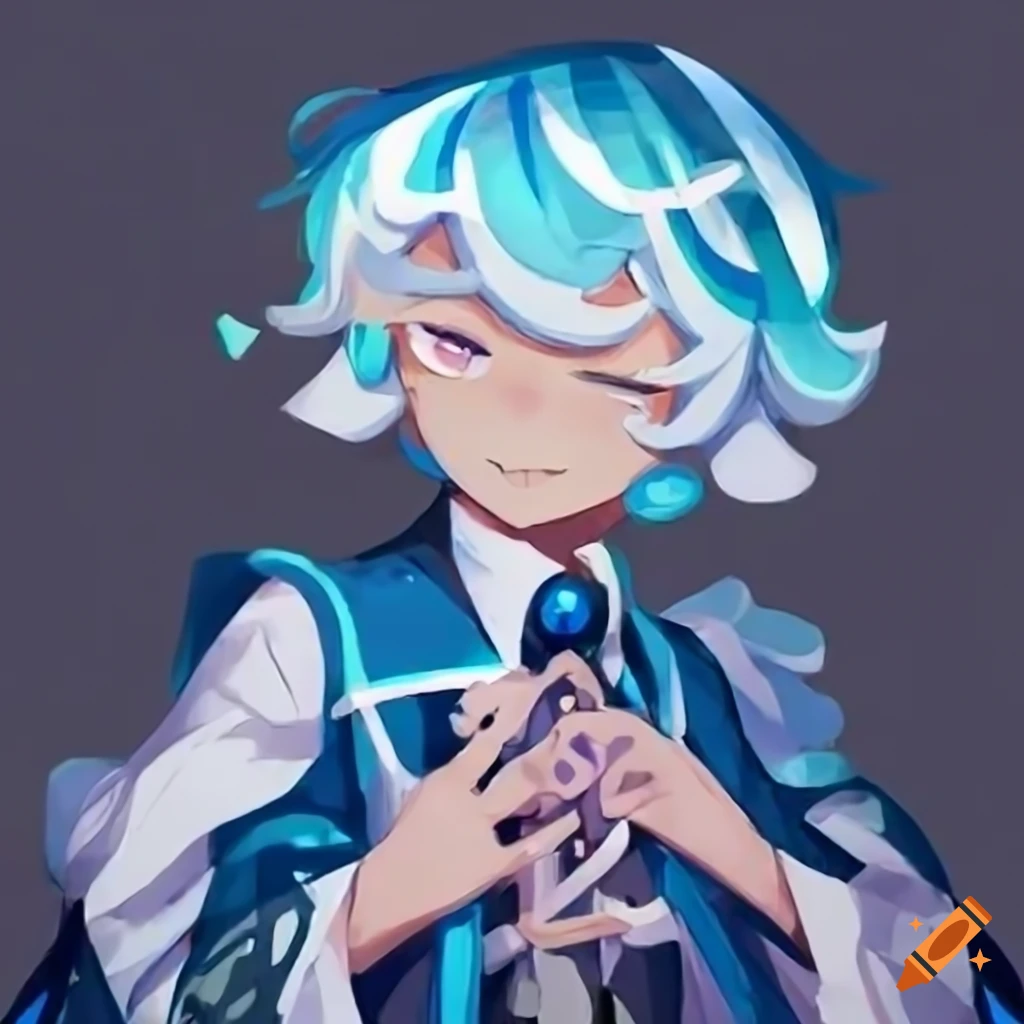 Black and white cookie run kingdom character on Craiyon