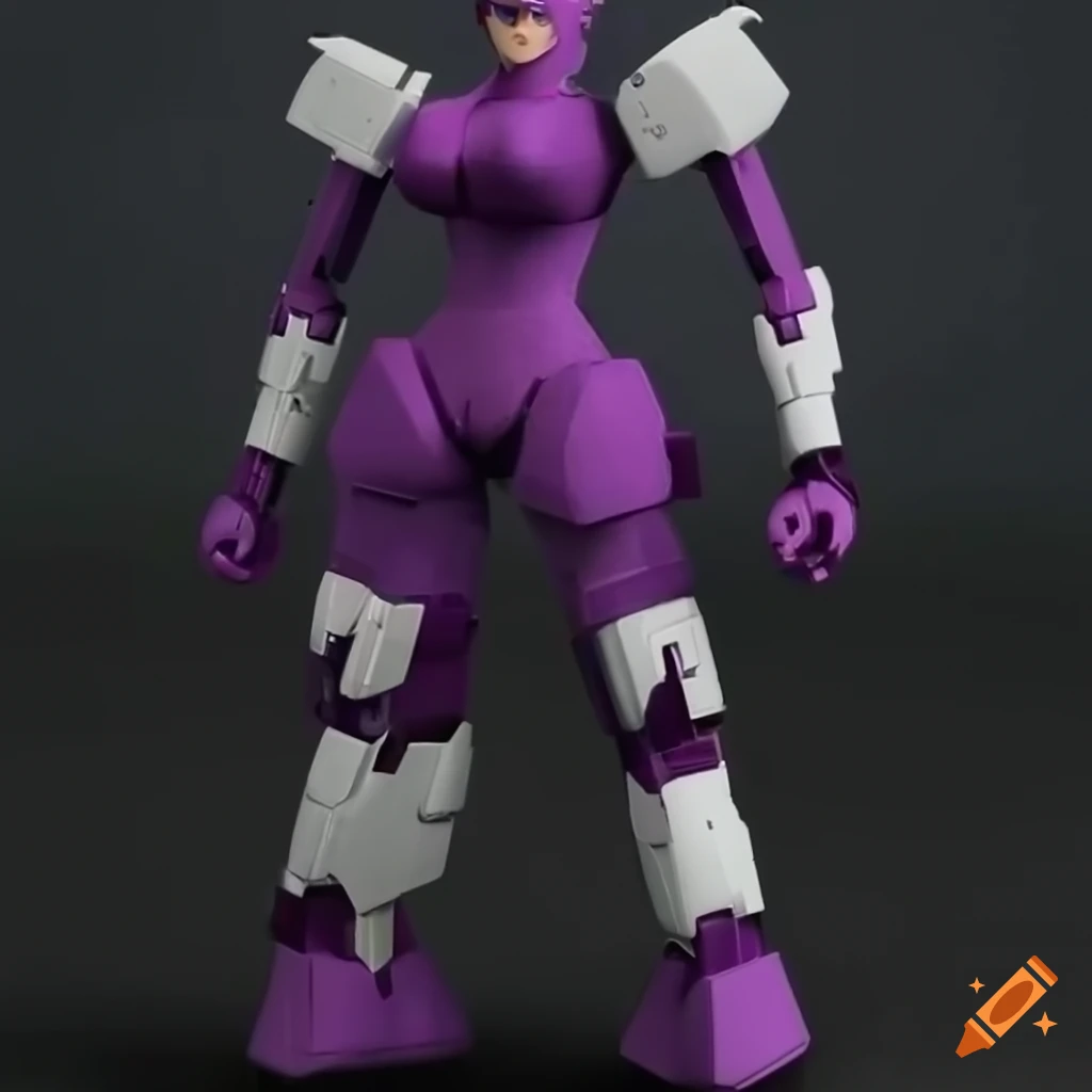 Artistic depiction of a green female mecha walking through foggy water ...