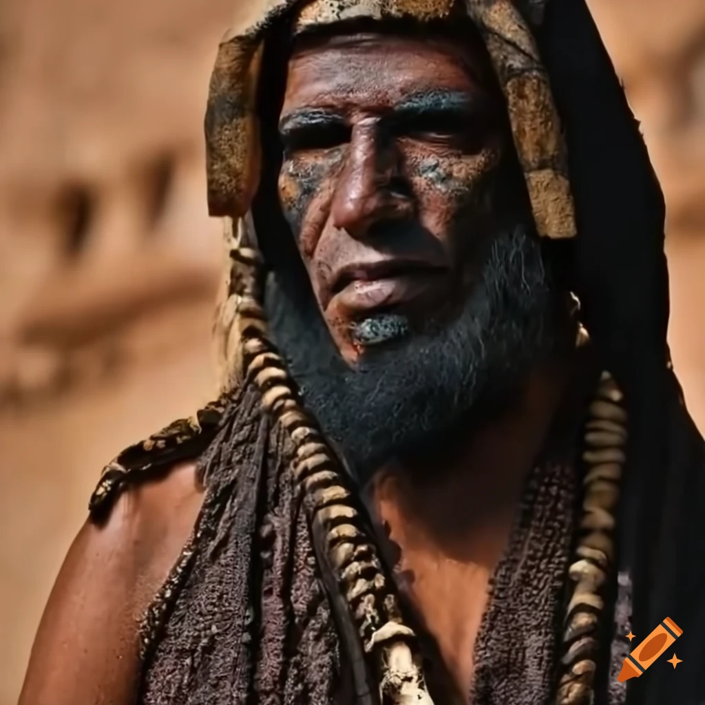 Photo of a man wearing traditional black robes on Craiyon