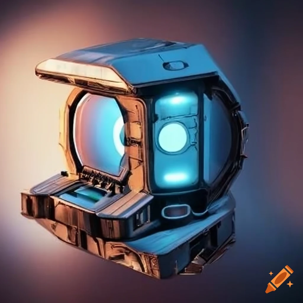 Futuristic jetpack, side view on Craiyon