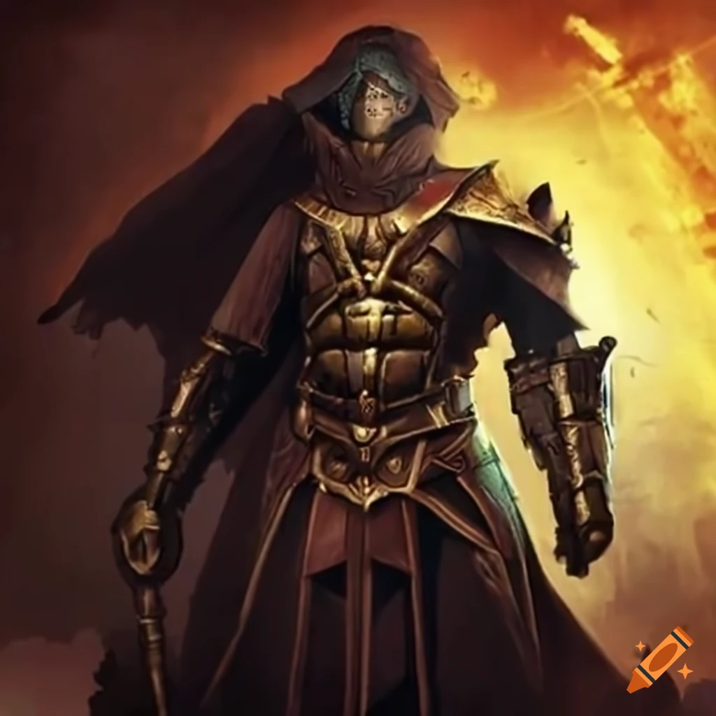 Azrael, the soul reaper character design on Craiyon