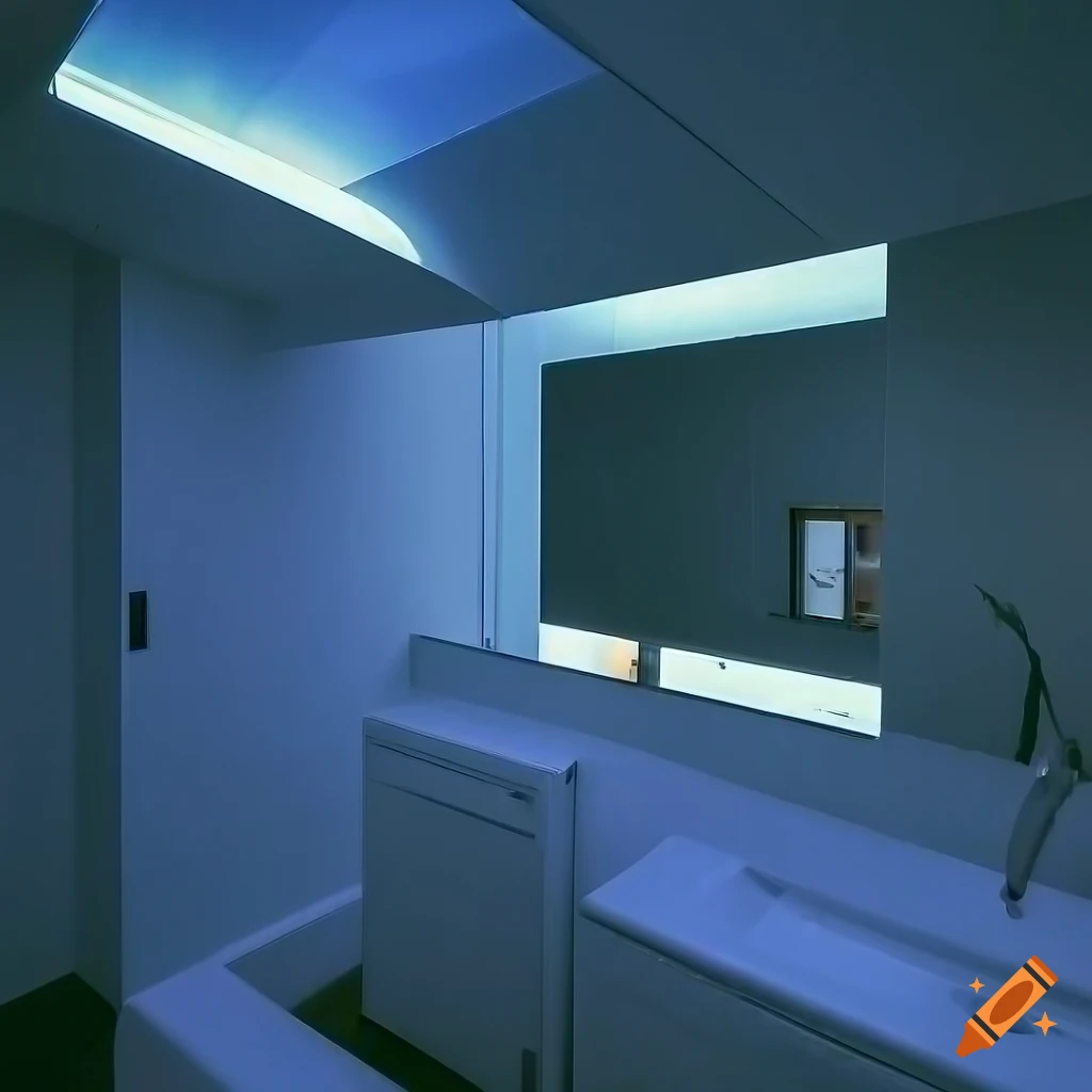 Luxury apartment interior with frameless windows on Craiyon