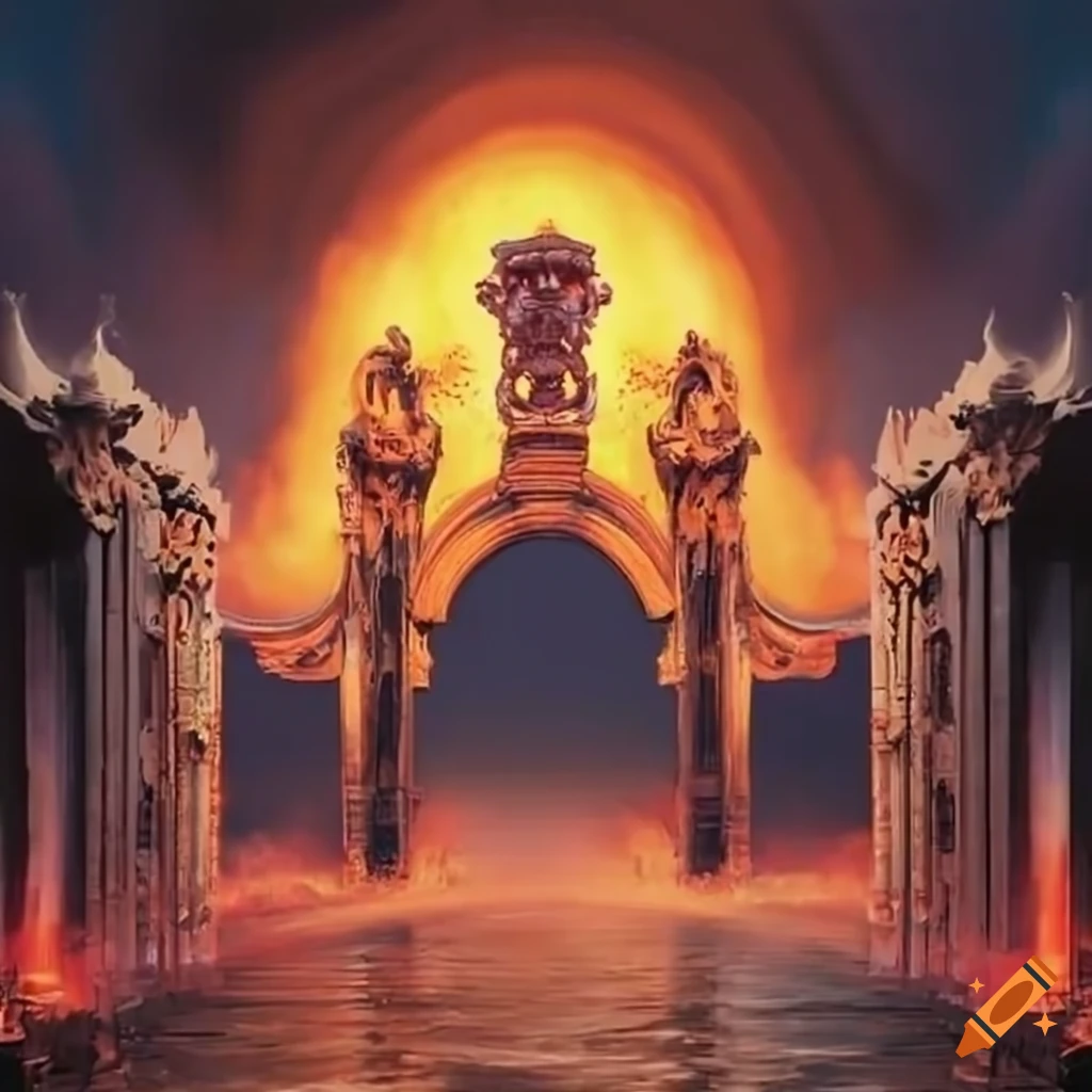 Fire coliseum on Craiyon