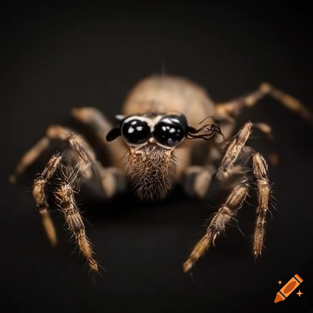 Image Of A Nerdy Spider With Glasses On Craiyon