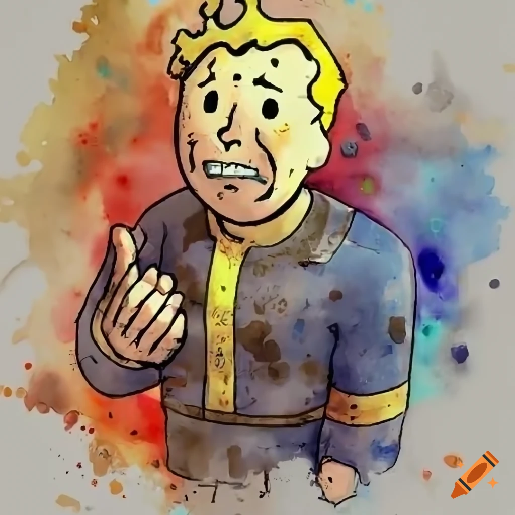 Fallout 2 game cover on Craiyon