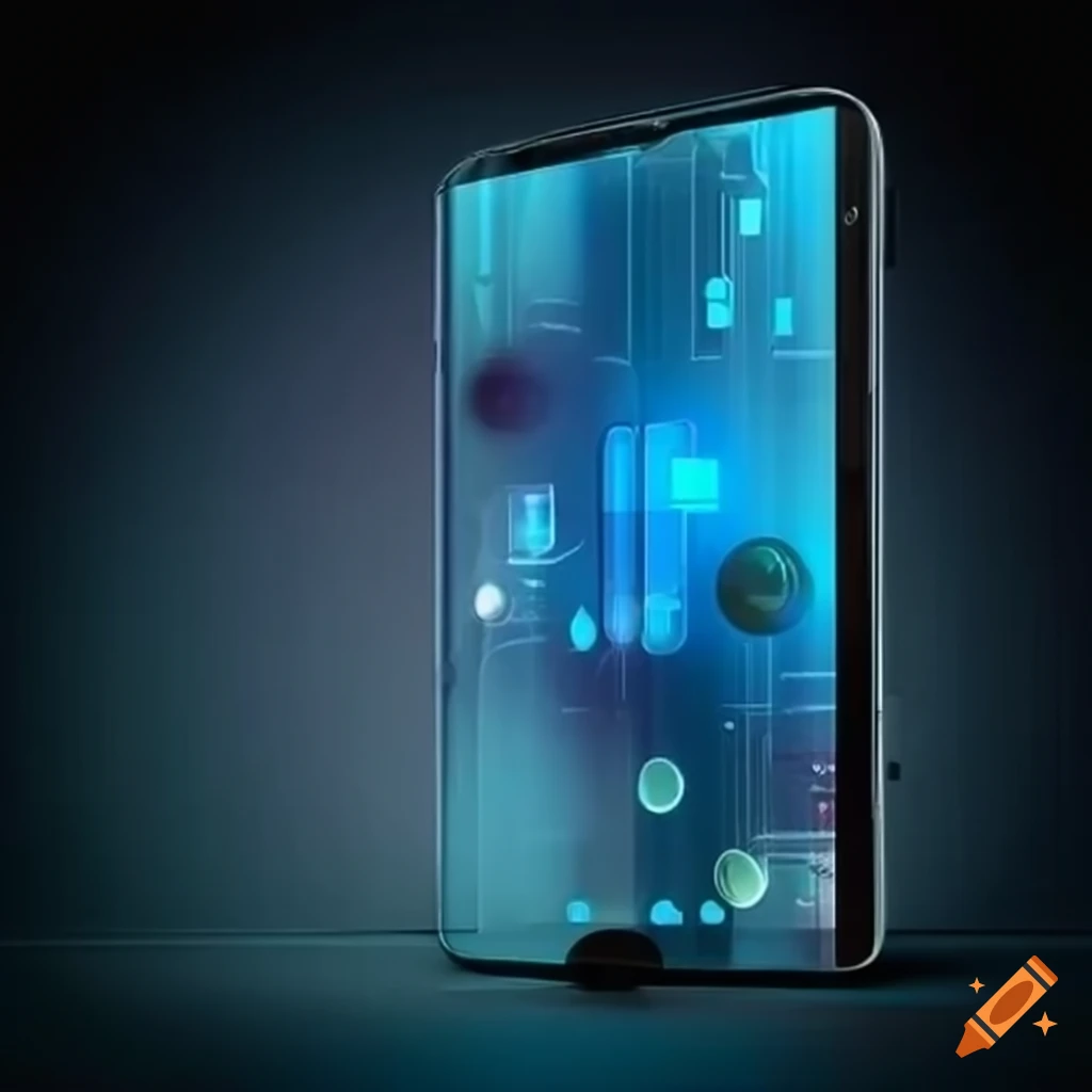 Small rectangular device with big screen on Craiyon