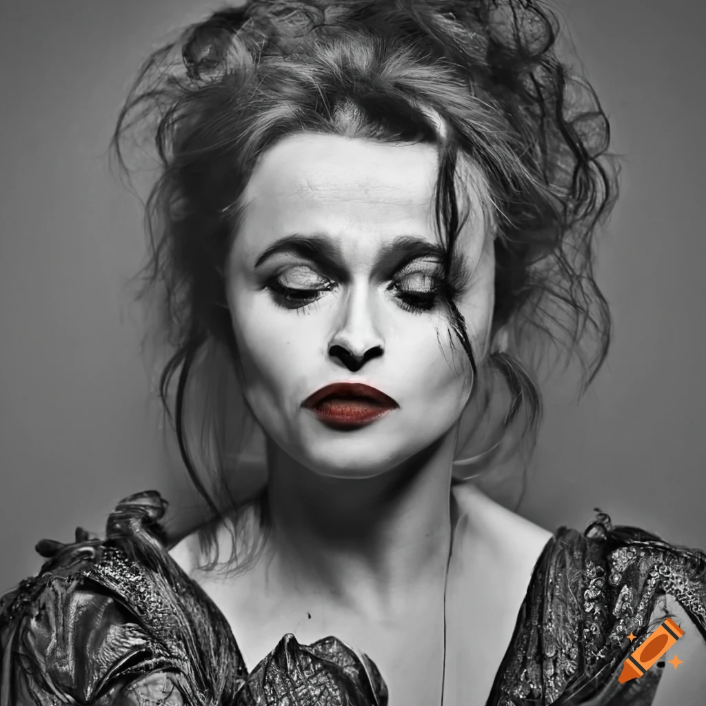 Helena bonham carter with a plus size on Craiyon