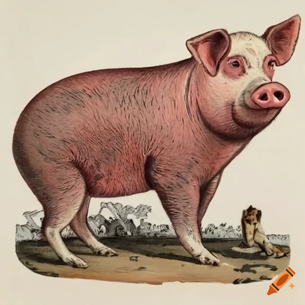 Hybrid animal pig-dog-cow on Craiyon