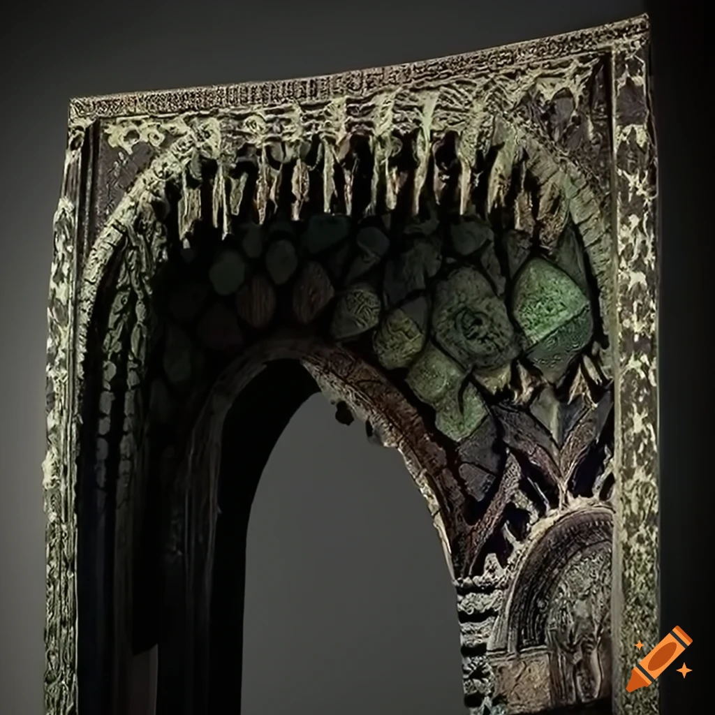 Arabic mosaic-style backgammon table on Craiyon