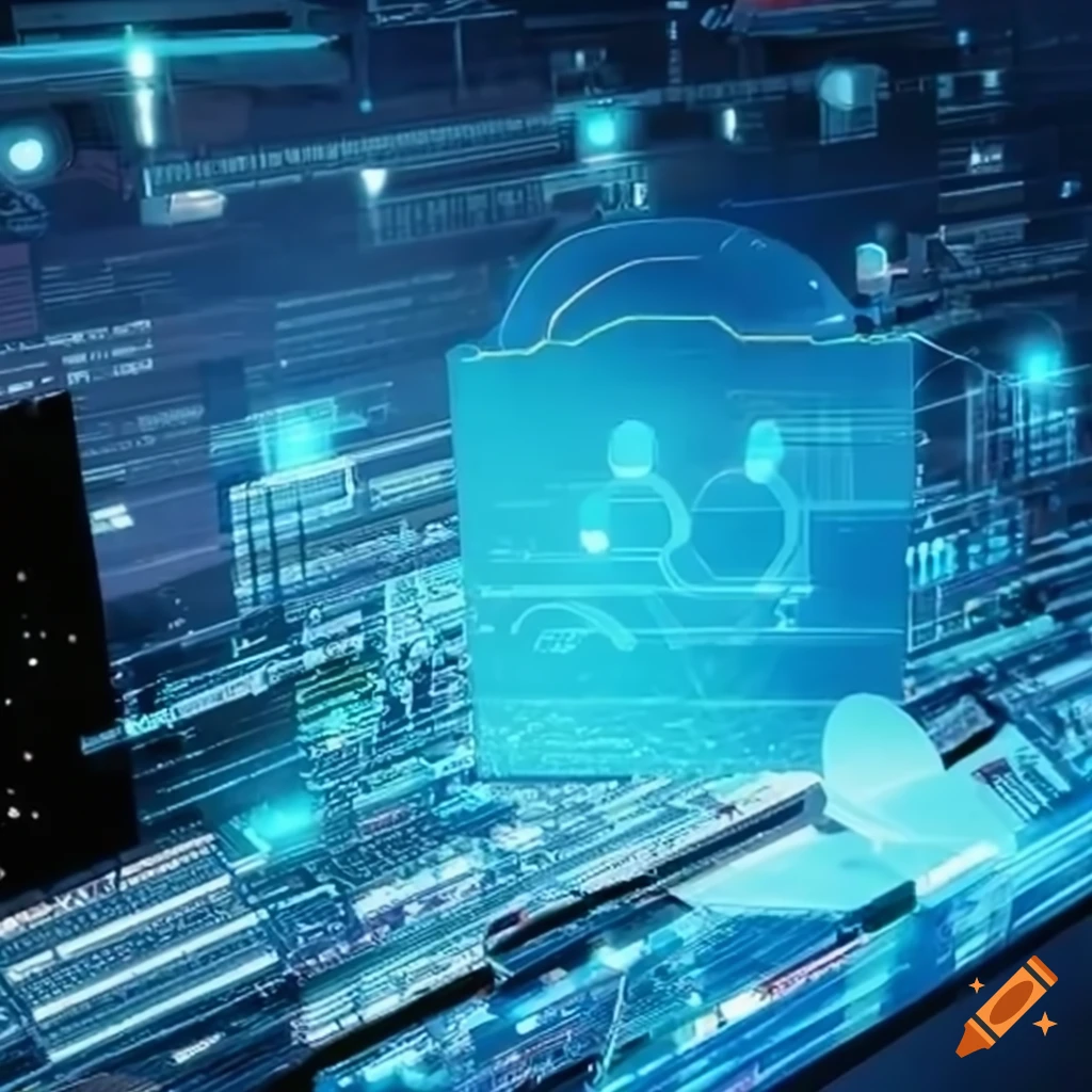 Image depicting network security on Craiyon