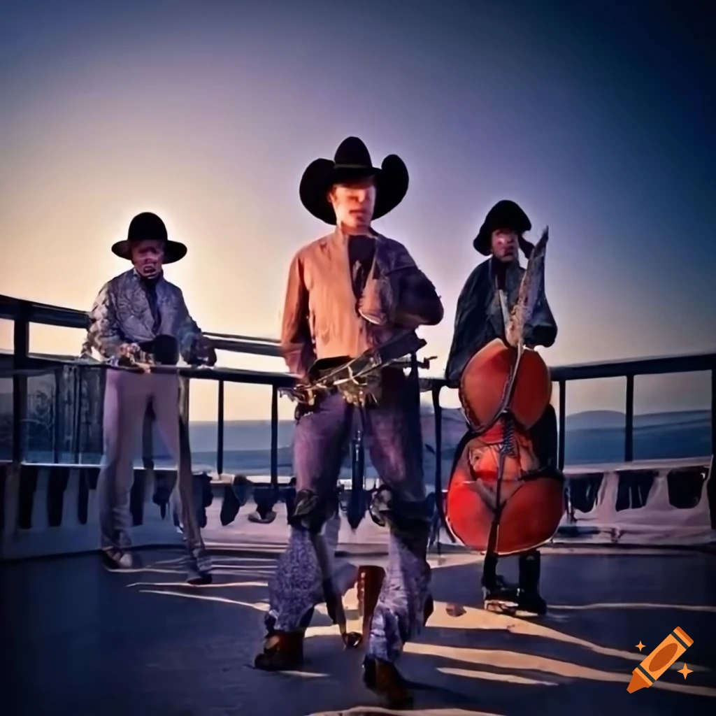 Country band on deck of a cruise ship