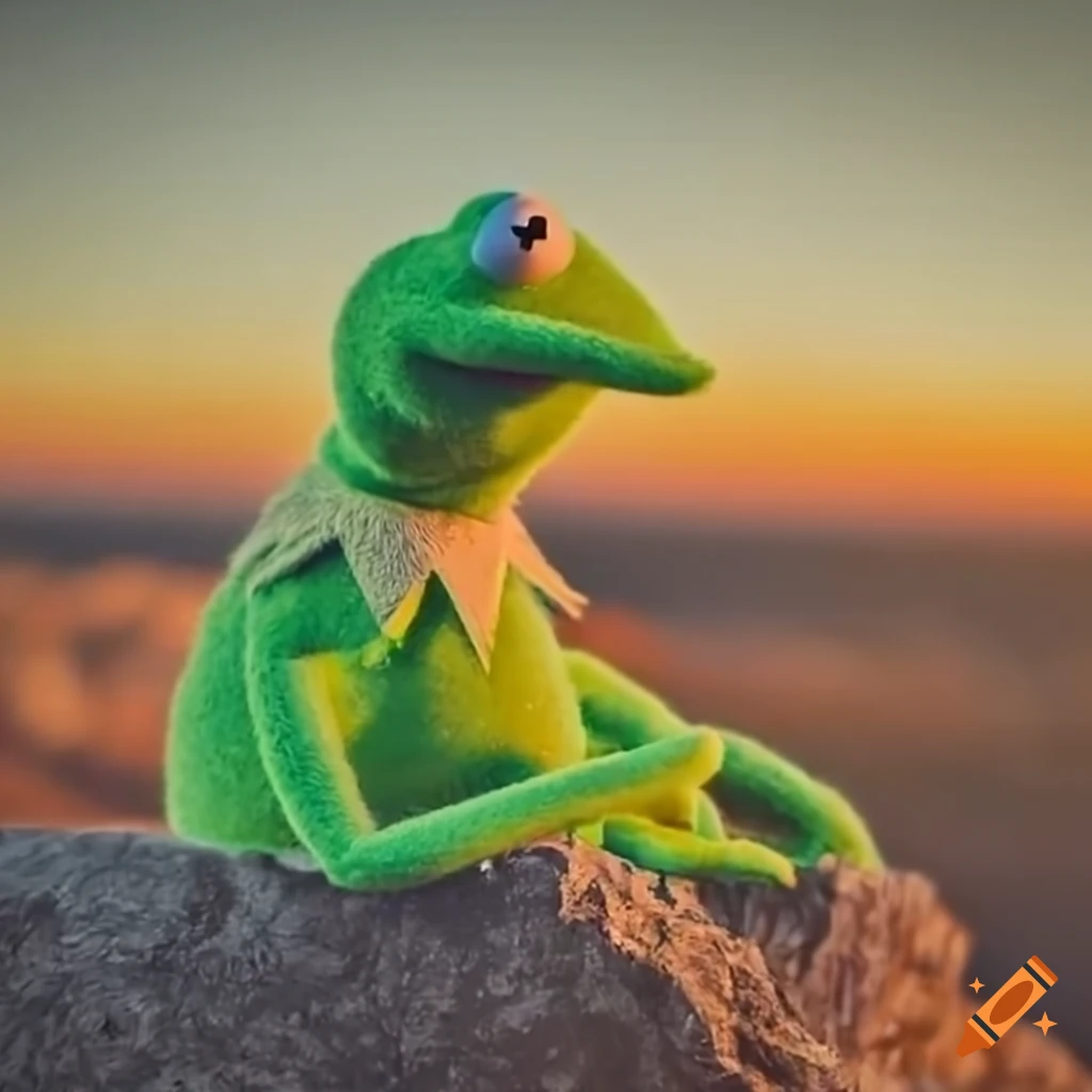 Kermit impersonating a historical south american leader with strong ...