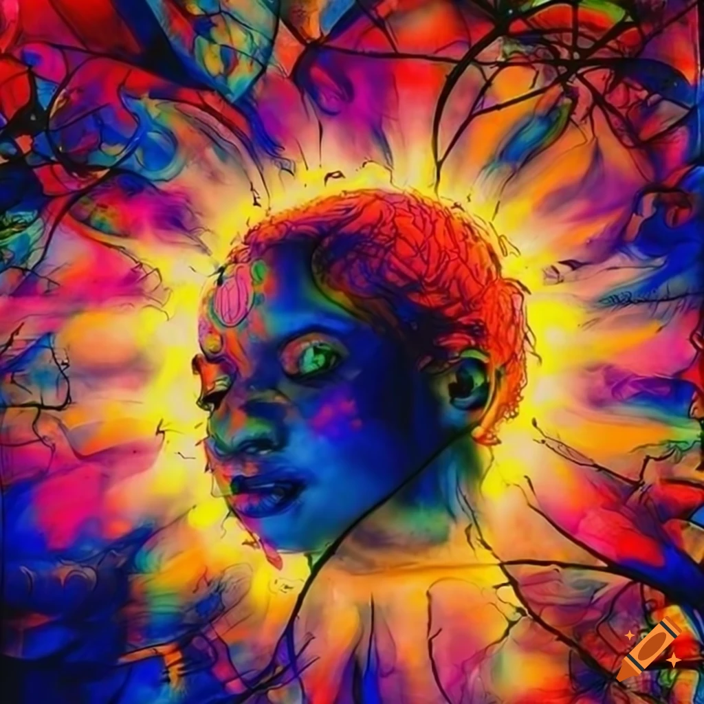 Artwork of a soul energized by the sun