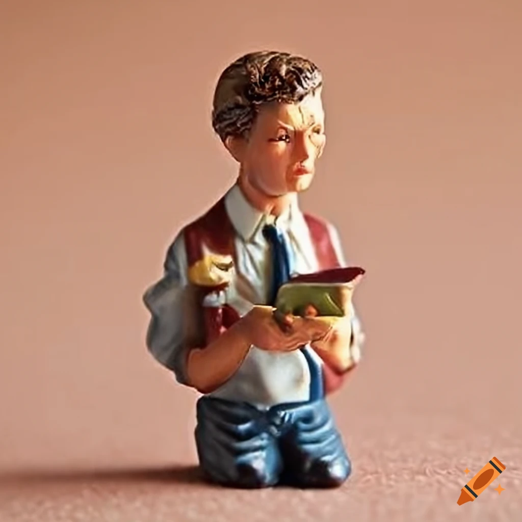 Norman rockwell-style miniature figurines on Craiyon