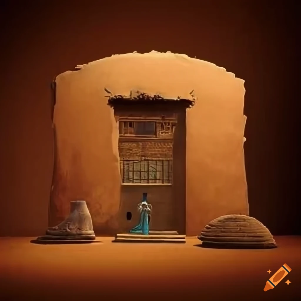 Ancient family home with nubian, sumerian, and medieval influences on ...