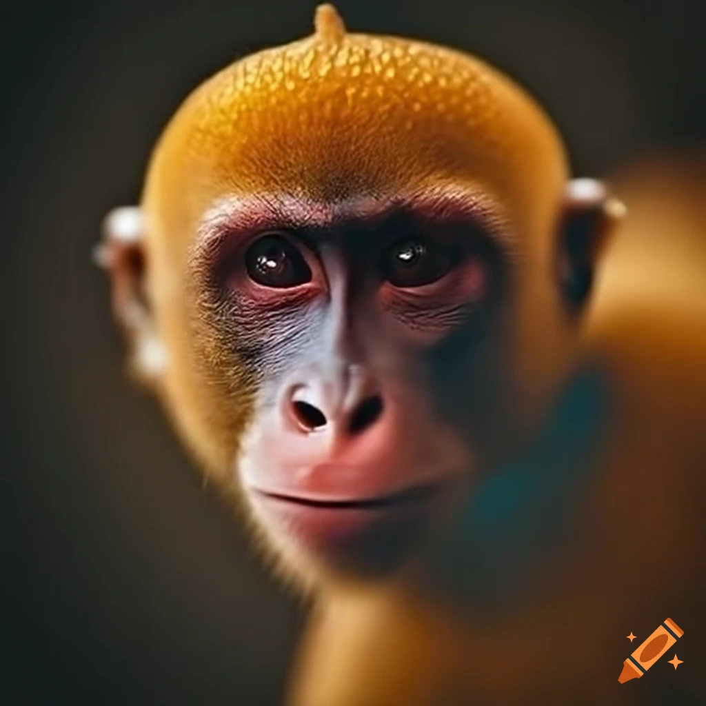 Monkey with a lemon Monkey with a lemon