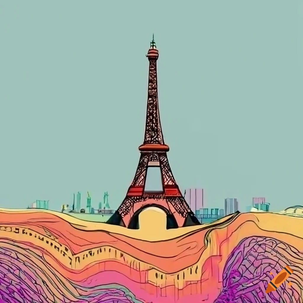 Aerial view of paris