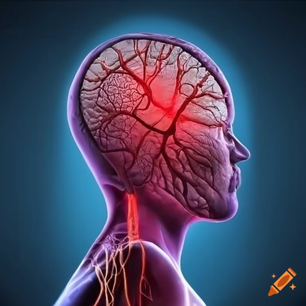 Visualization Of The Nervous System And Circulatory System In The Human