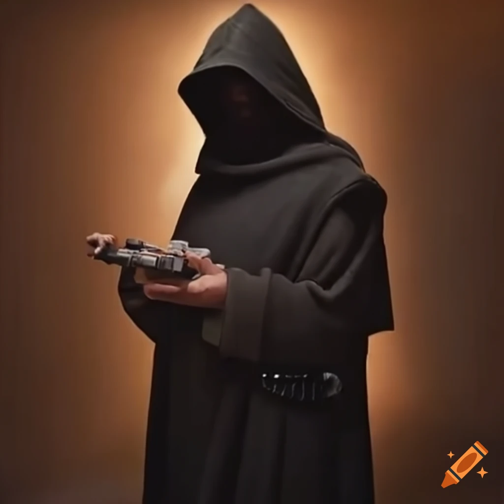 Scene from star wars with a mysterious hooded figure talking to luke ...