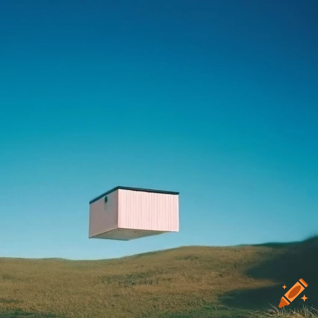 Infinite field with a house in a nostalgic 70s aesthetic on Craiyon