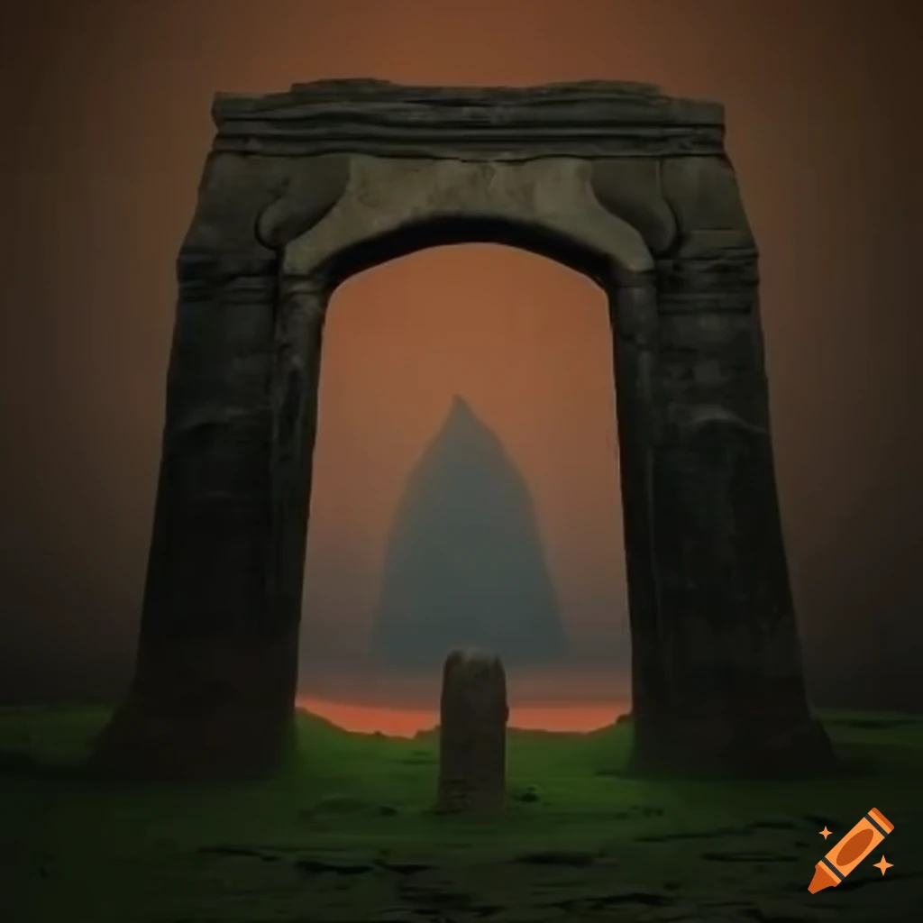 Surreal horror artwork of a monster in iceland with basalt columns on ...