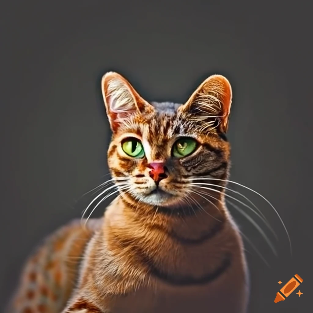 Brown cat on Craiyon