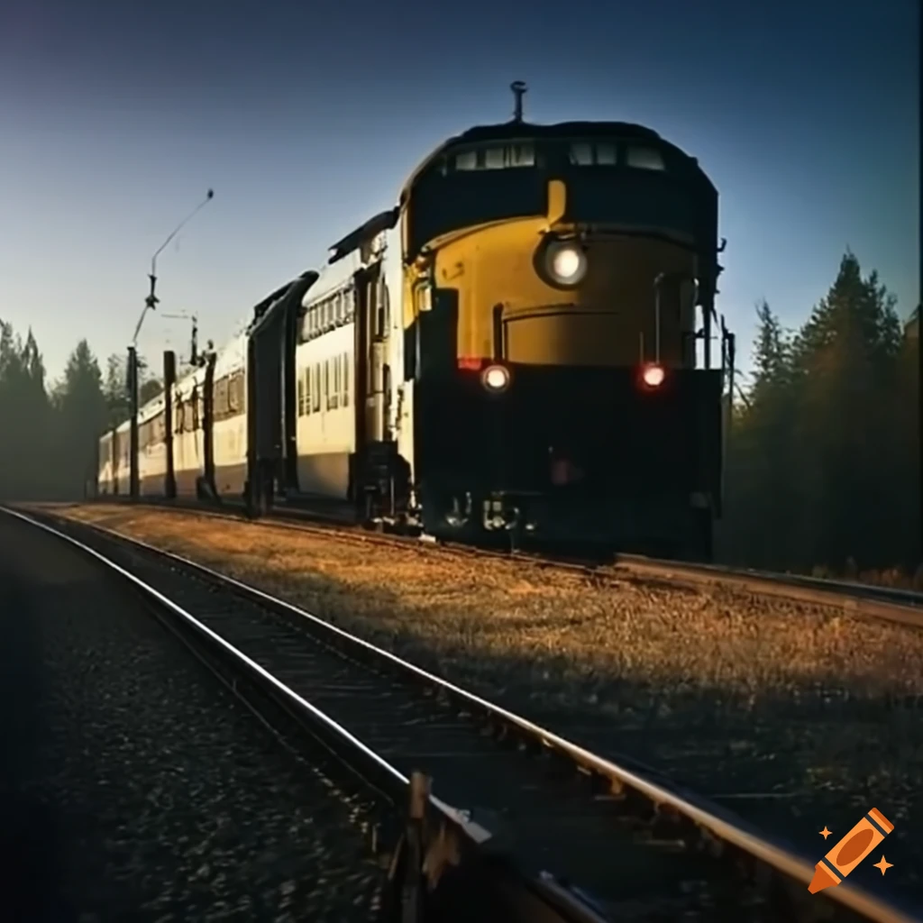 Image of a train on Craiyon