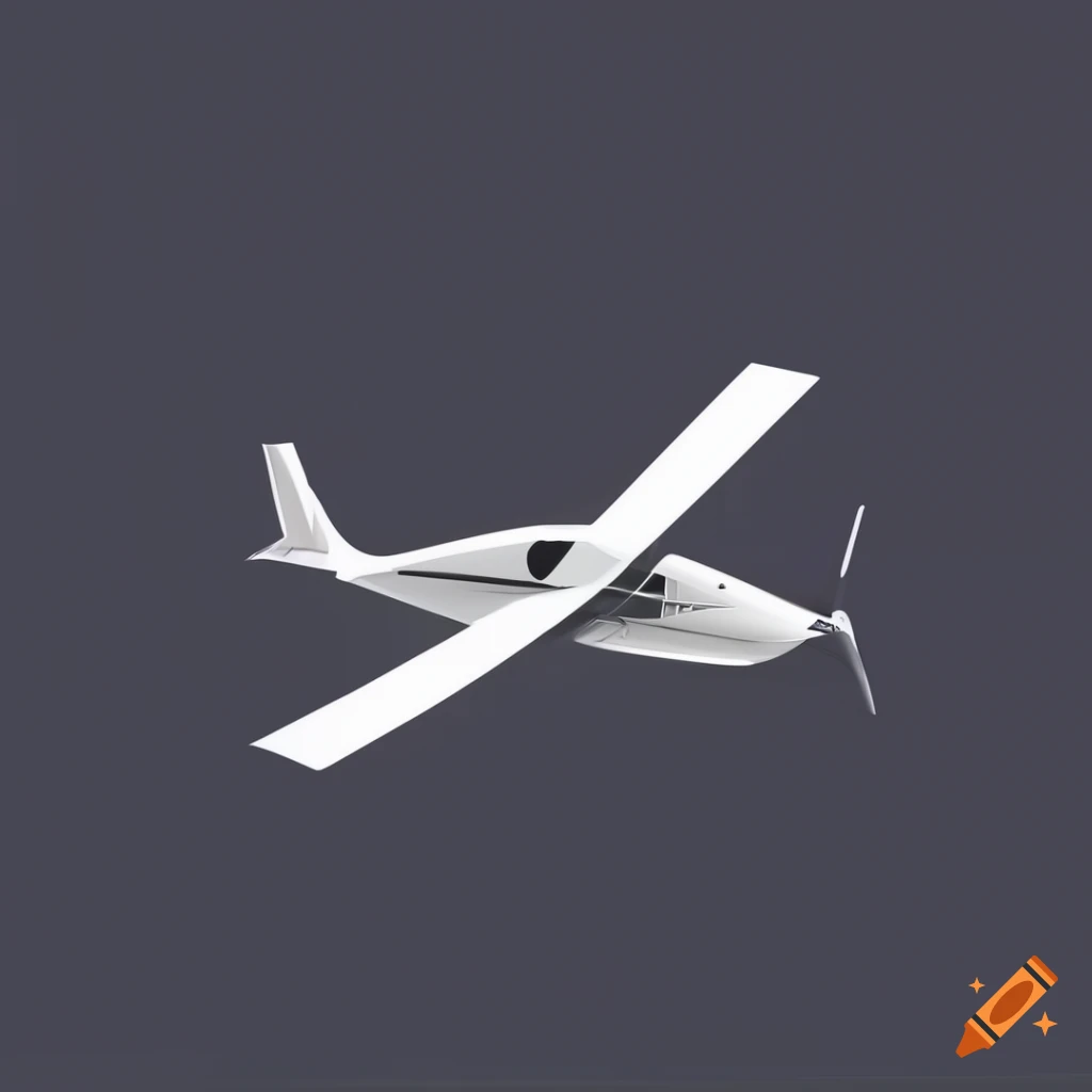 Modern logo design of a small plane in flight