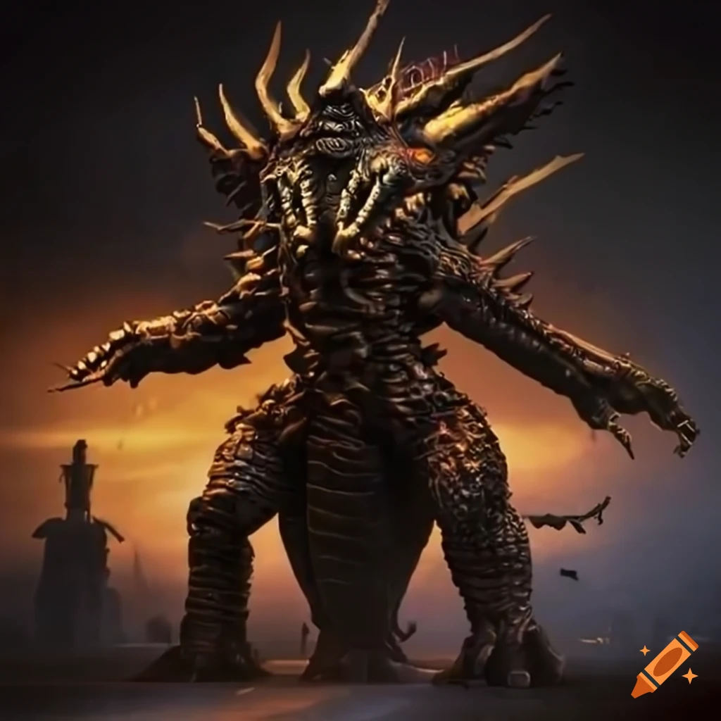 Image of a giant war robot kaiju on Craiyon