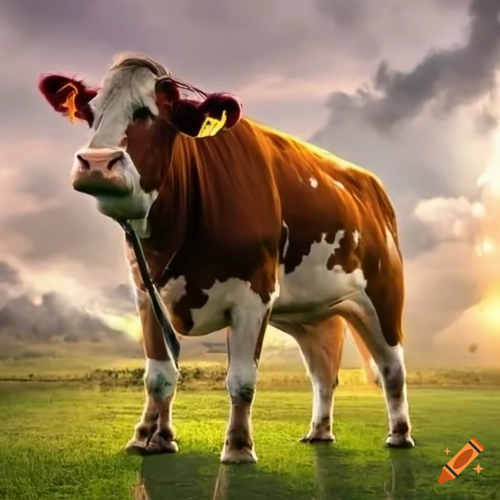 Image of a cow on Craiyon