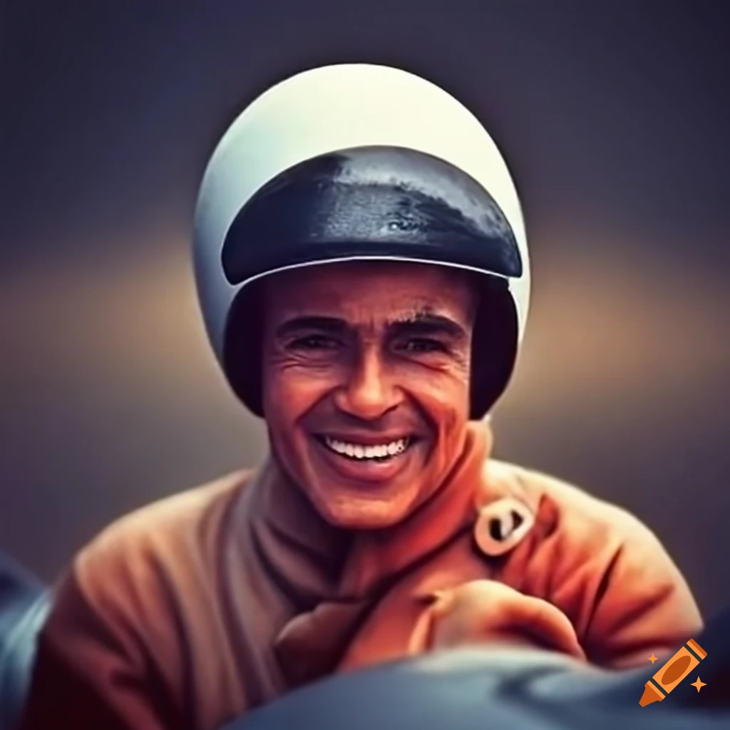 Juan manuel fangio smiling