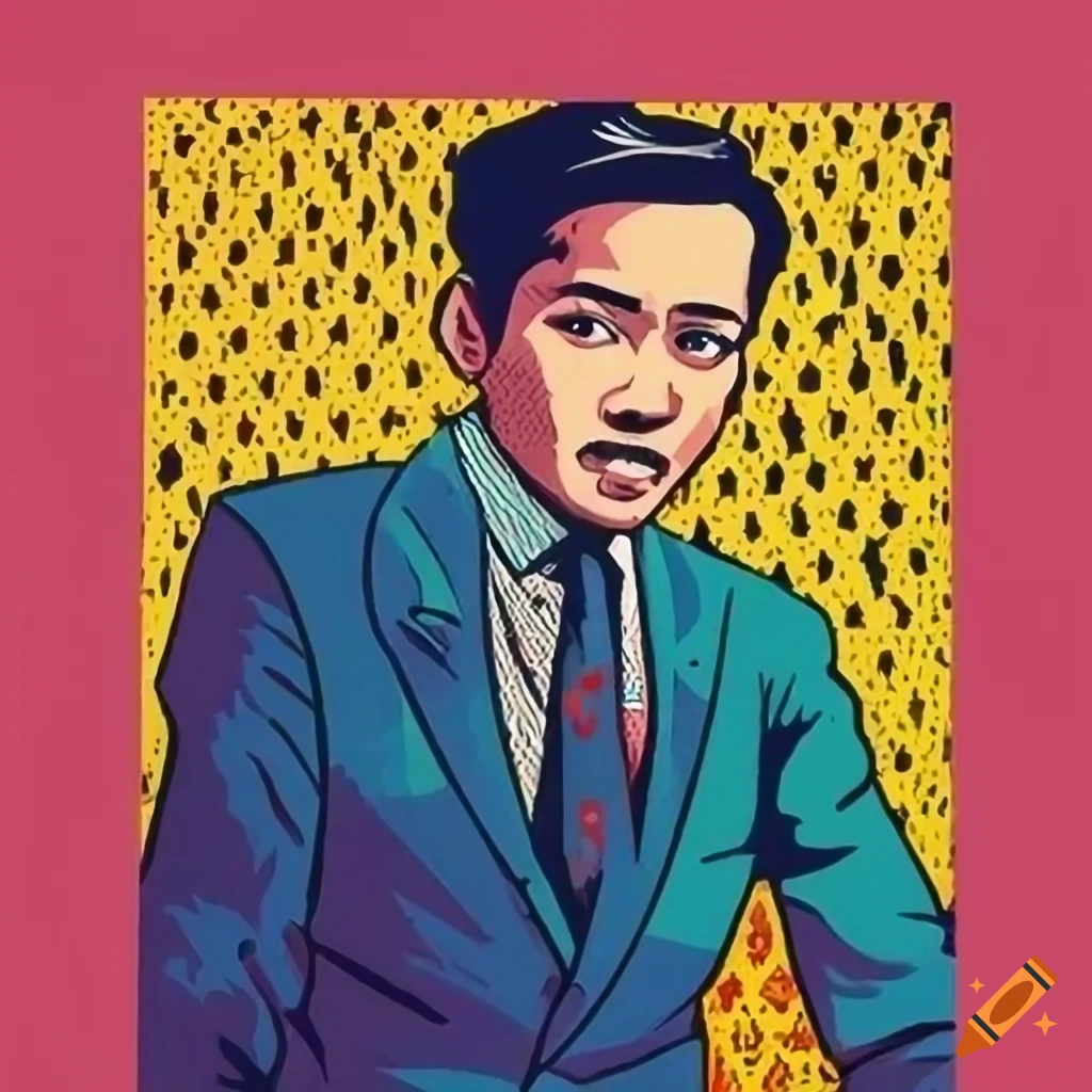 90s Retro Style Poster Of Jose Rizal On Craiyon