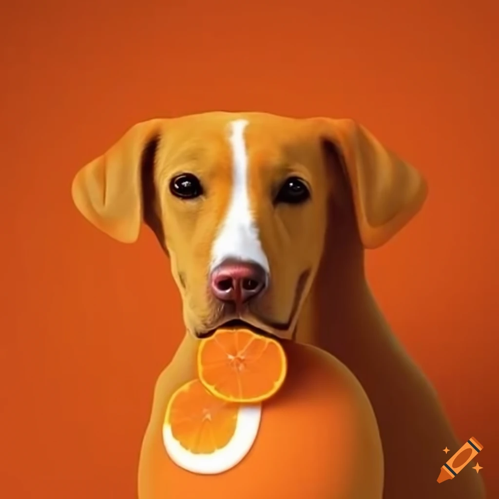 Orange dog on Craiyon