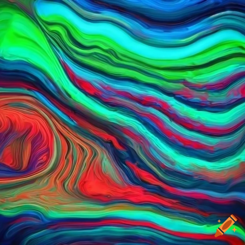 Colorful dunes in a desert landscape